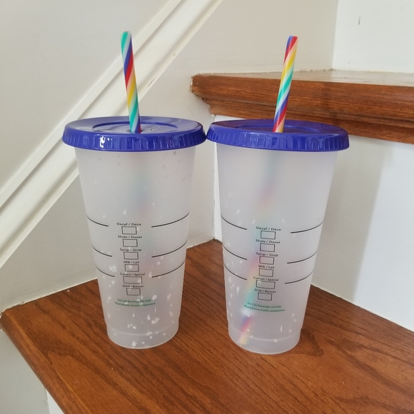 Starbucks | Kitchen | Starbucks 220 Reusable Confetti Color Change Cup ...